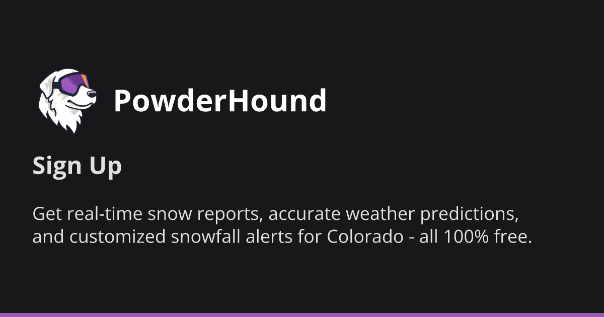 PowderHound | Sign Up